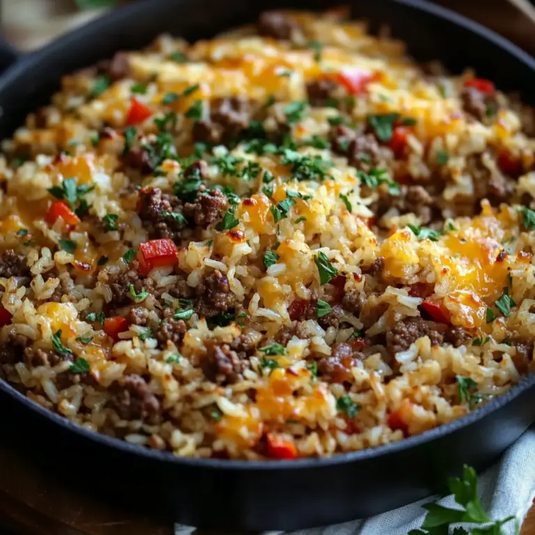 Easy Hamburger Rice Casserole – Clara's Recipes