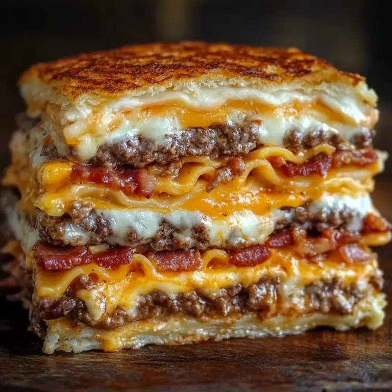 The Bacon Lasagna Burger – Clara's Recipes