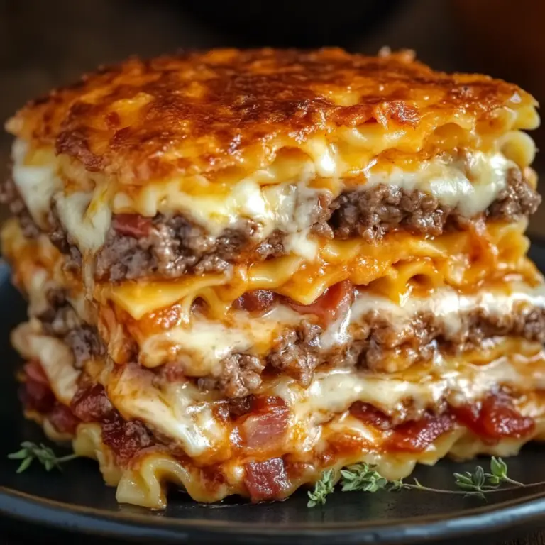 The Bacon Lasagna Burger – Clara's Recipes