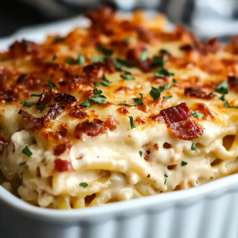 Bacon Cream Cheese Baked Spaghetti – Clara's Recipes