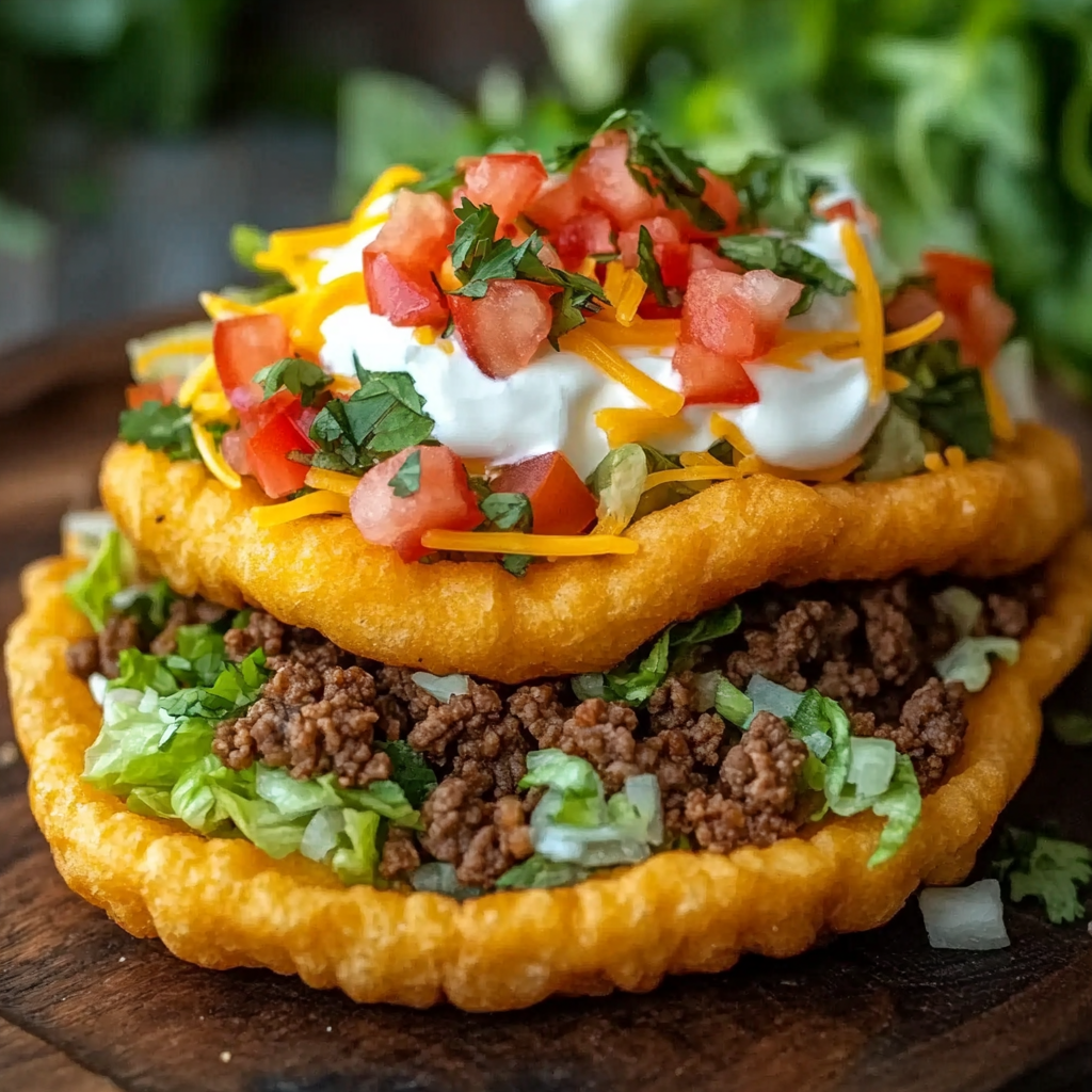 Indian Fry Bread Tacos – Clara's Recipes