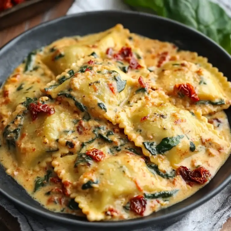 Creamy Tuscan Ravioli – Clara's Recipes