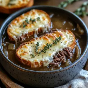French Onion Short Rib Soup with Gruyère Toast – Clara's Recipes