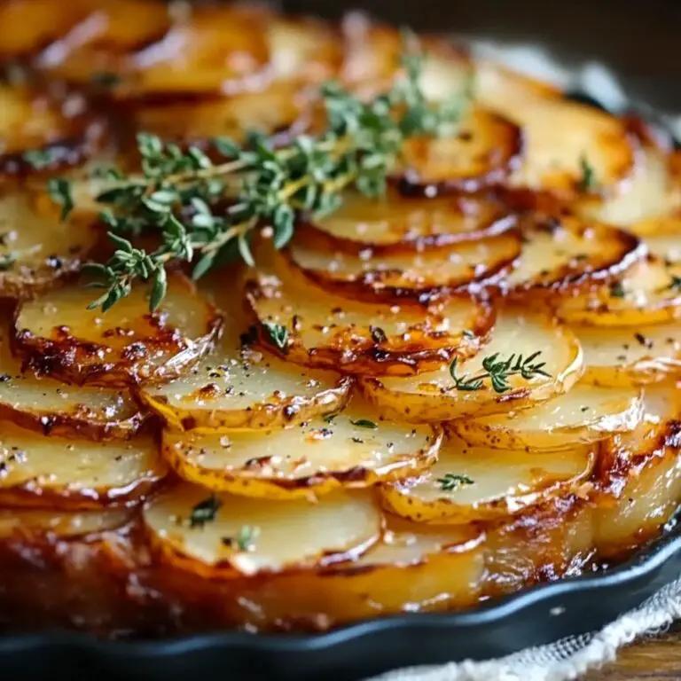 Elegant Potato Torte Recipe with Crispy Layers and Balsamic Glaze ...