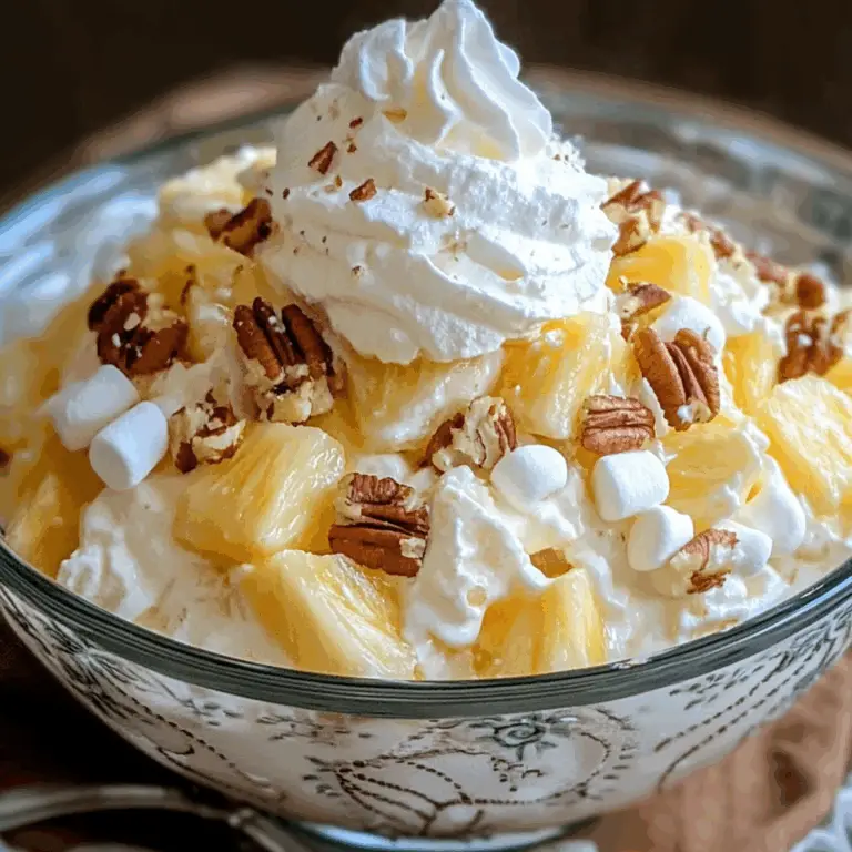 Pineapple Fluff: A Quick and Easy Dessert Recipe – Clara's Recipes