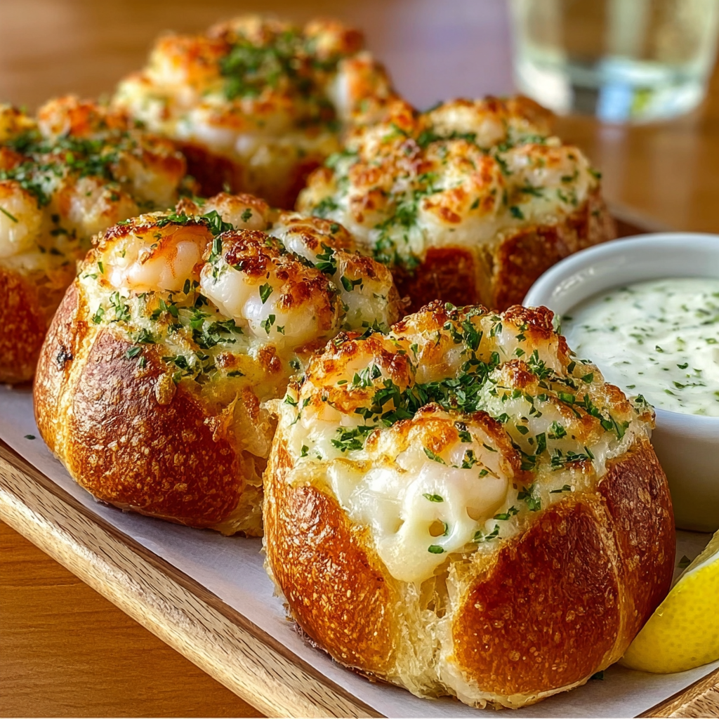 Party-Worthy Italian Bread Bombs: Crab, Shrimp & Cheesy Garlic Bliss ...