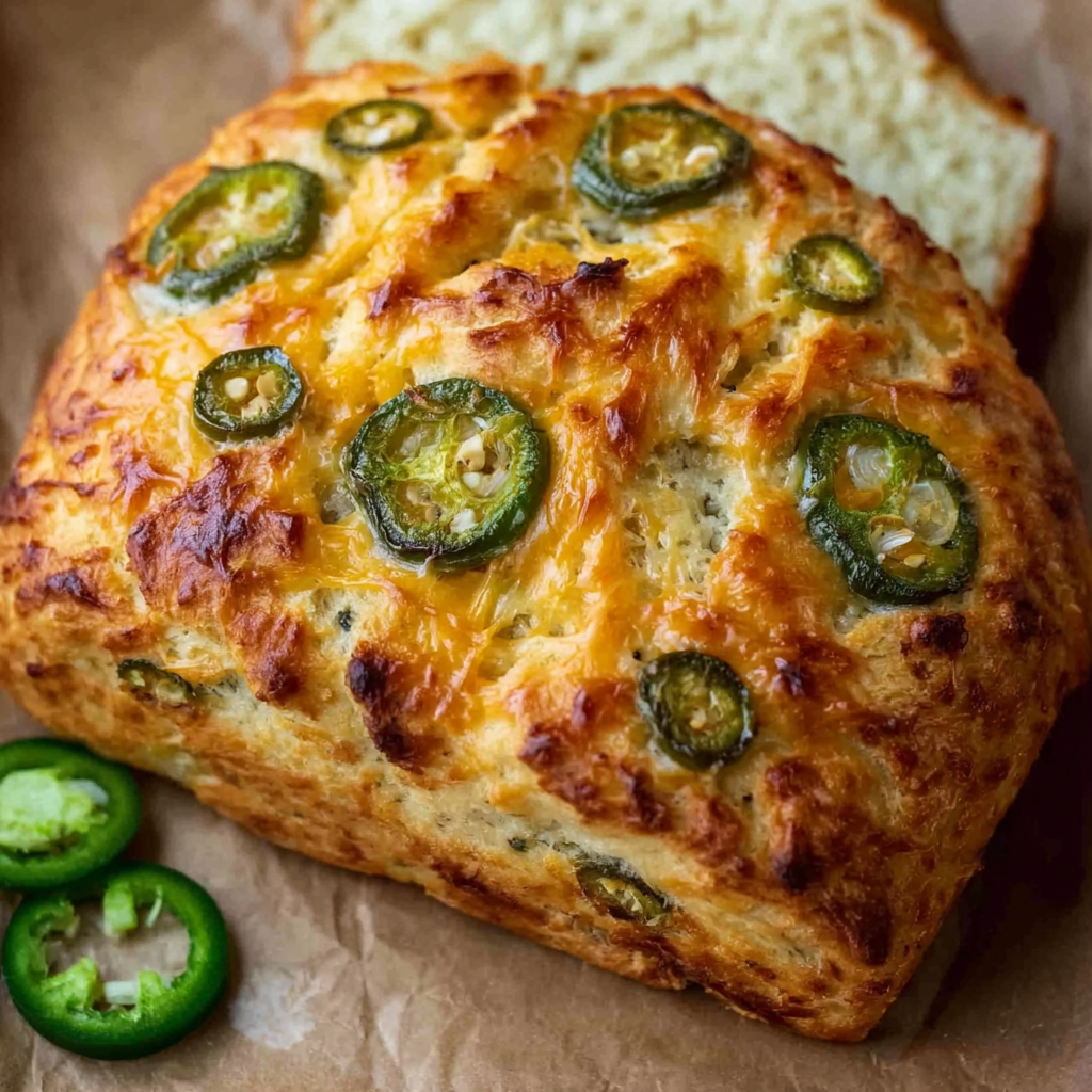 No Knead Jalapeno Cheddar Bread Dutch Oven Method – Clara's Recipes