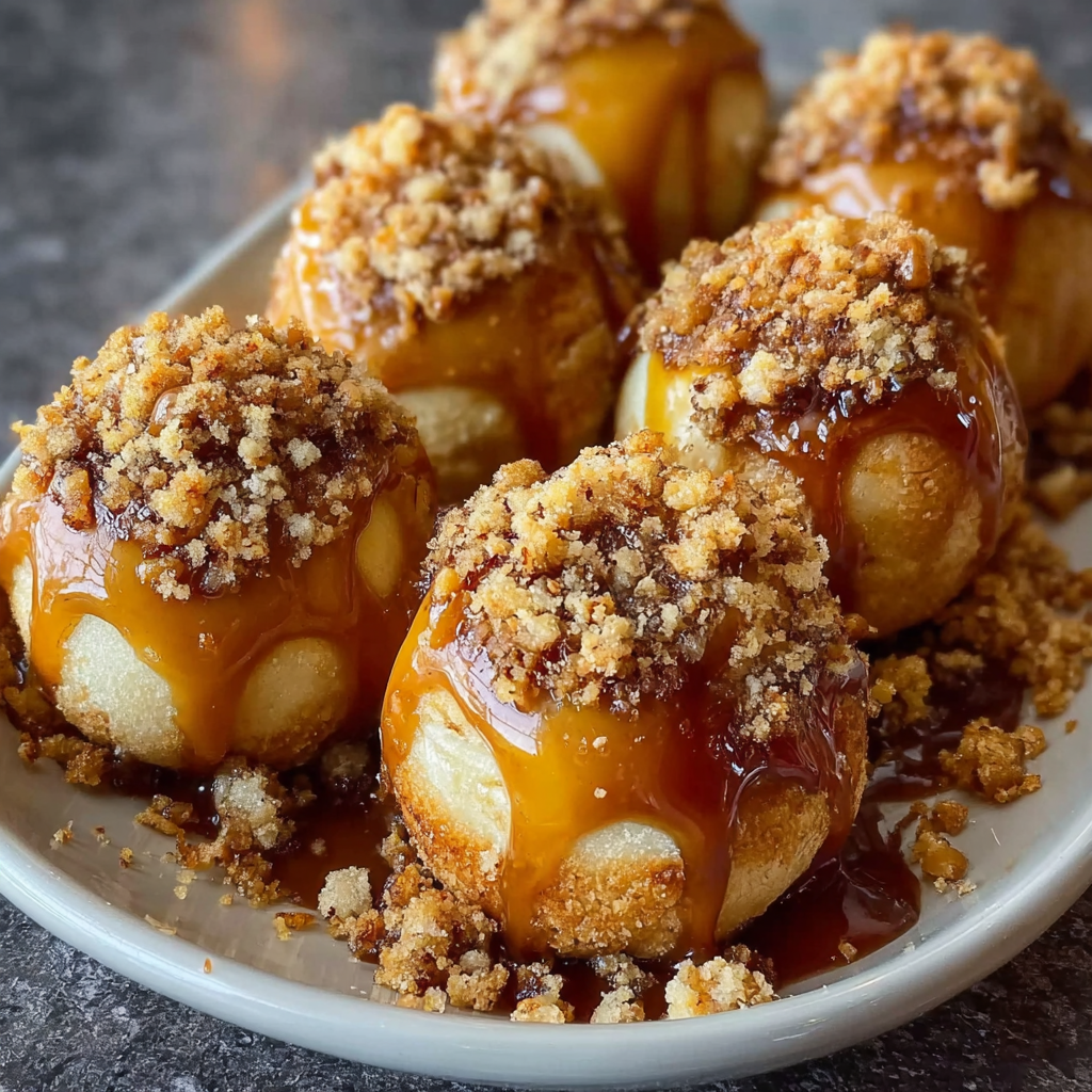 How To Make Baked Apple Caramel Bombs With Cinnamon Sugar Pastry ...