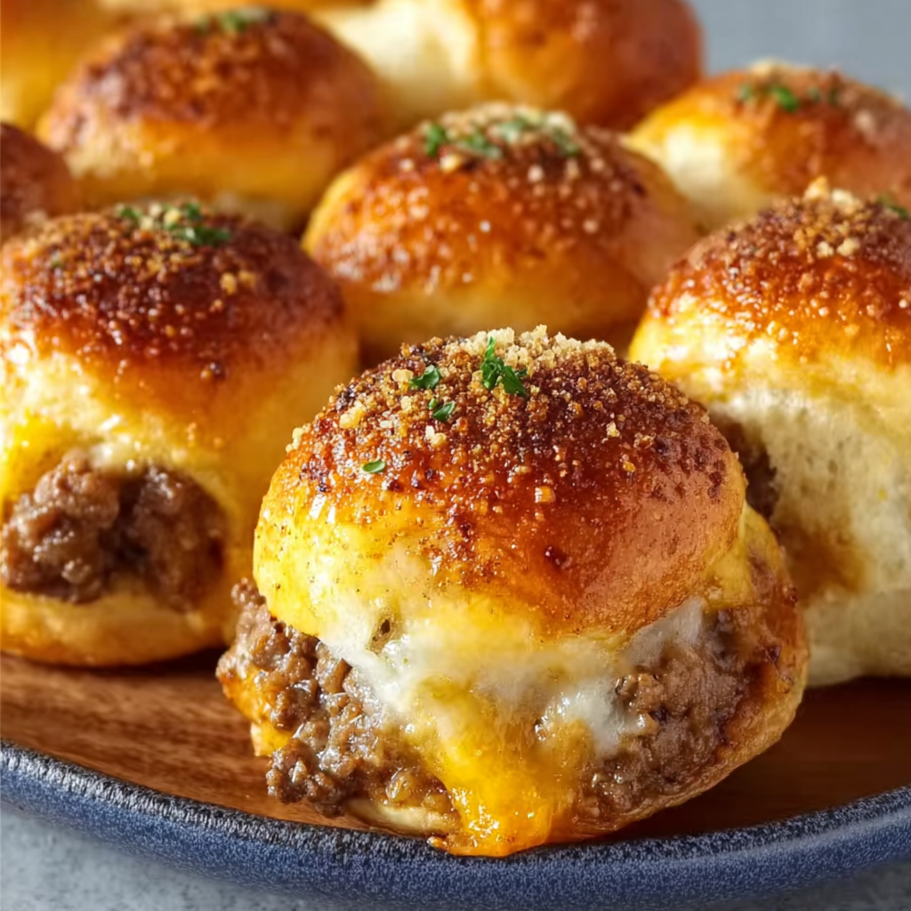 Garlic Parmesan Cheeseburger Bombs: The Cheesy Game Day Snack Everyone ...