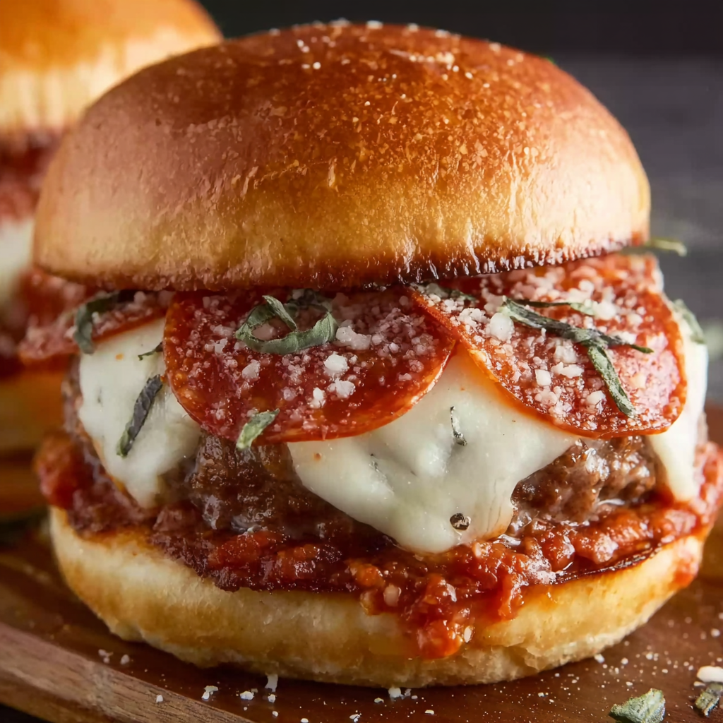 Quick & Cheesy Pepperoni Pizza Burgers for a Fun Family Dinner – Clara ...