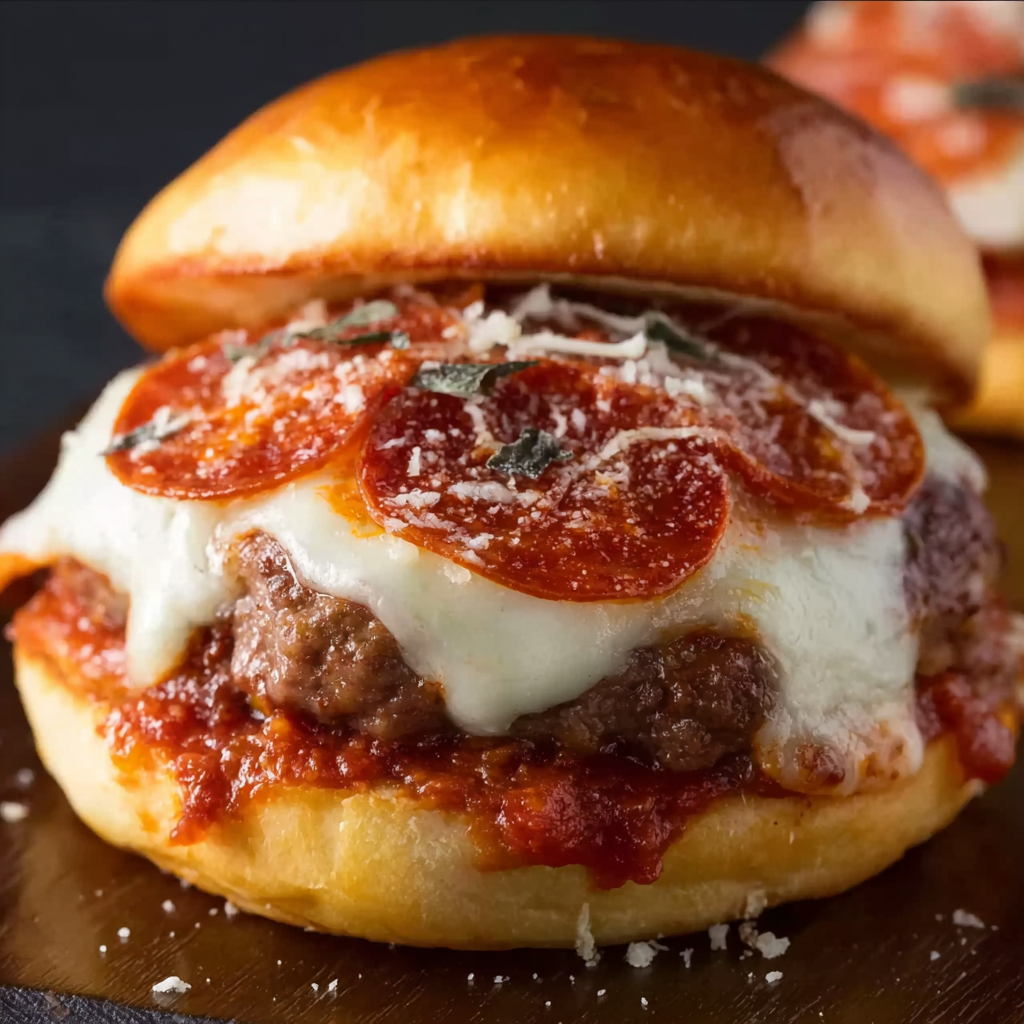 Quick & Cheesy Pepperoni Pizza Burgers for a Fun Family Dinner – Clara ...