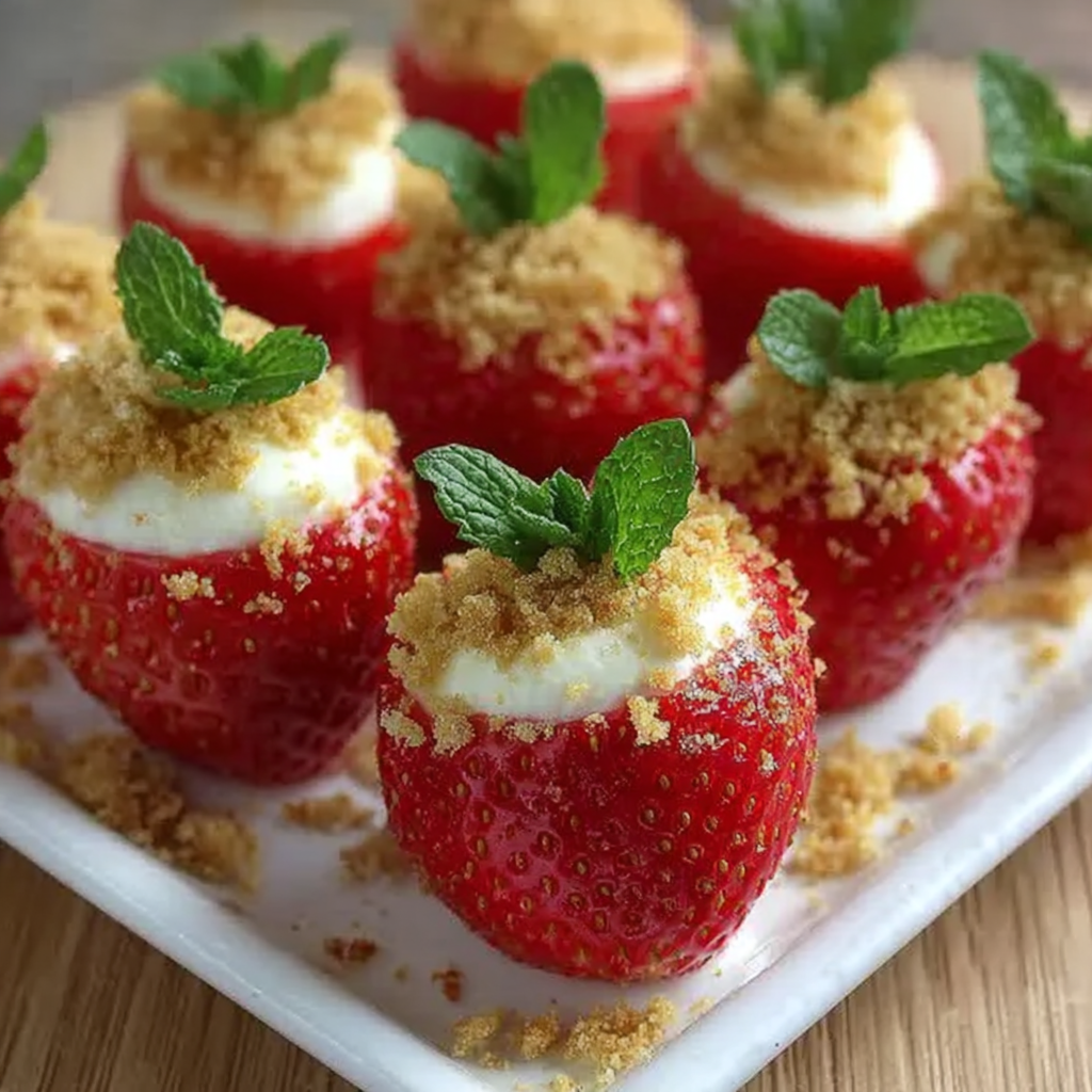 The Best Deviled Strawberries with Cheesecake Filling – Clara's Recipes
