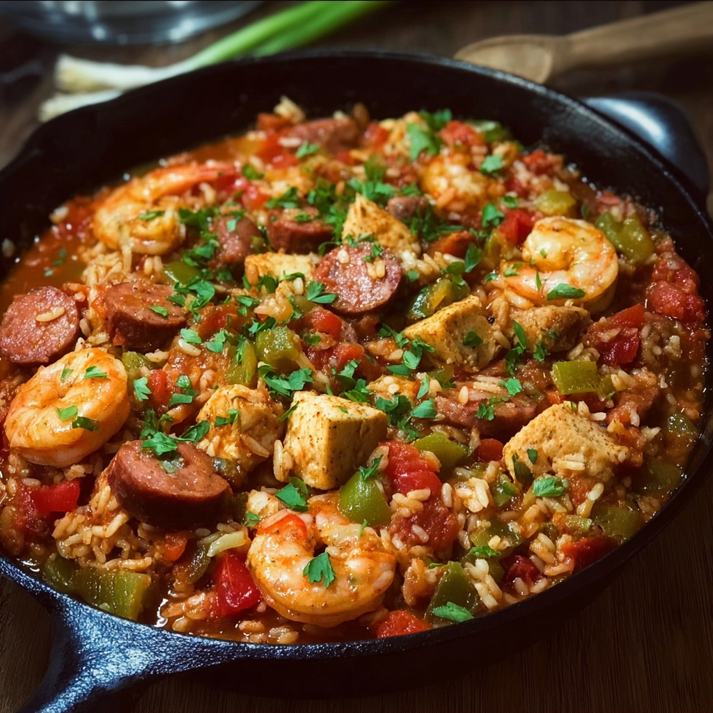 Easy Creole Jambalaya with Chicken and Shrimp – Clara's Recipes