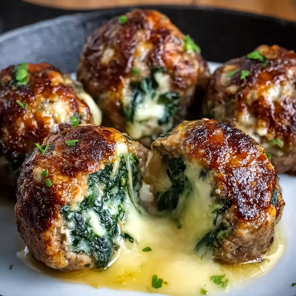 Spinach Garlic Mozzarella Meatballs – Healthy Comfort Food – Clara's ...