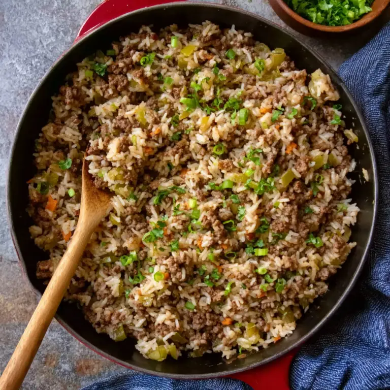 Best Dirty Rice Recipe – Easy Cajun Style Rice with Ground Beef – Clara ...